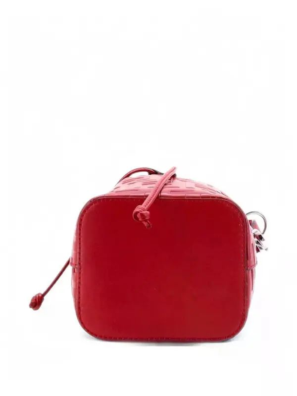 Fendi Mon Tresor Zucca Embossed Leather Mini Bucket Bag