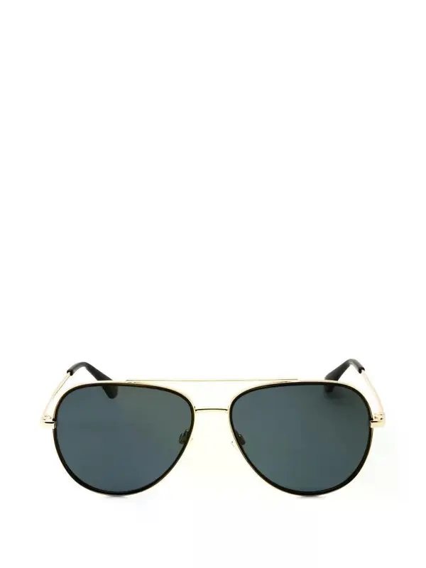 PRIVE REVAUX Glowin Hour/g/s Pilot-frame Sunglasses - Black