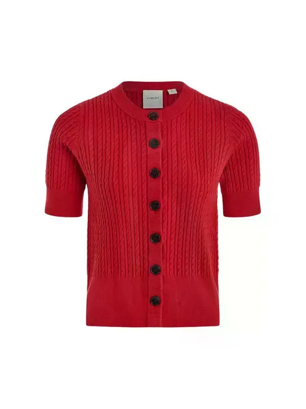 Varley Rhys Cable-knit Cardigan