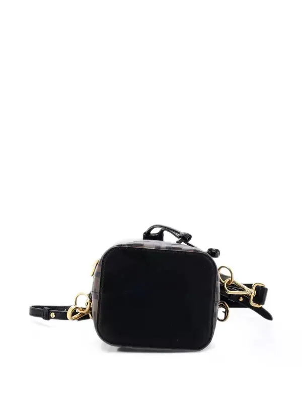 Fendi Mon Tresor Zucca Embossed Leather Mini Bucket Bag