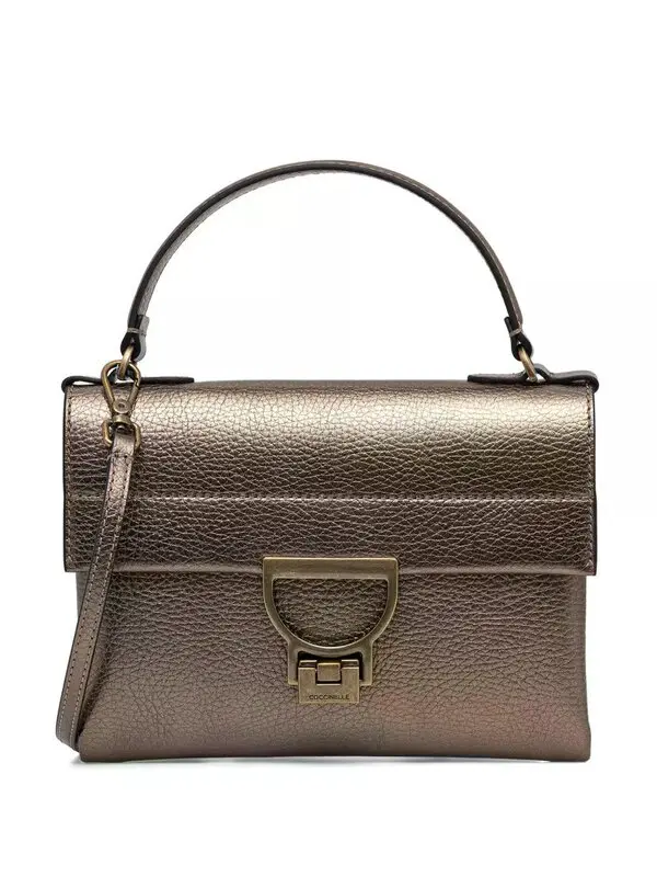 COCCINELLE Mini Arlettis Metallic-effect Leather Shoulder Bag