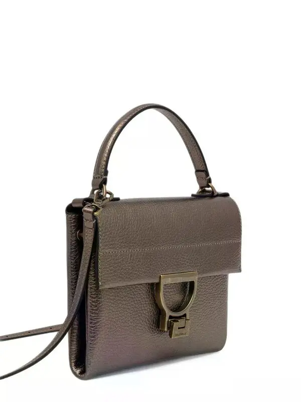 COCCINELLE Mini Arlettis Metallic-effect Leather Shoulder Bag