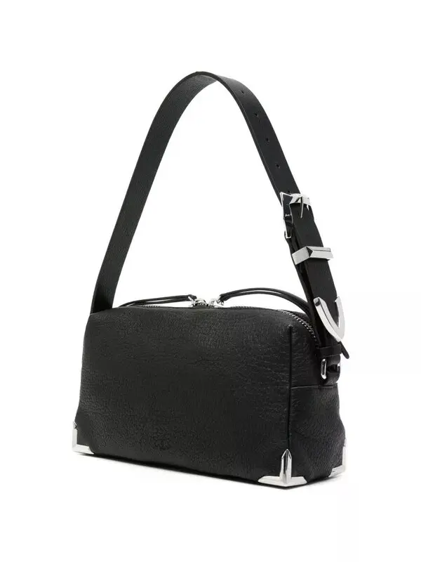 Pinko Medium Boston Grained-leather Shoulder Bag