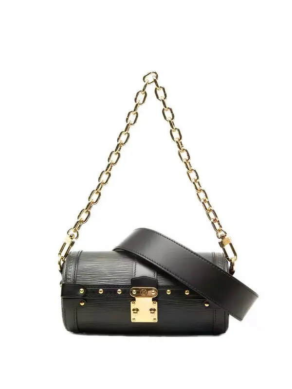 LOUIS VUITTON 1990-2020 Epi Papillon Trunk Satchel - Black