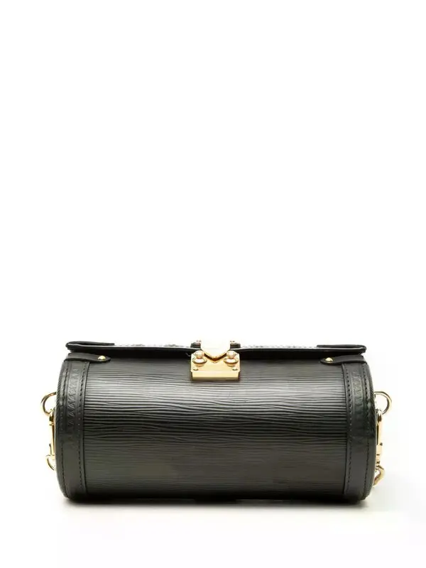 LOUIS VUITTON 1990-2020 Epi Papillon Trunk Satchel - Black