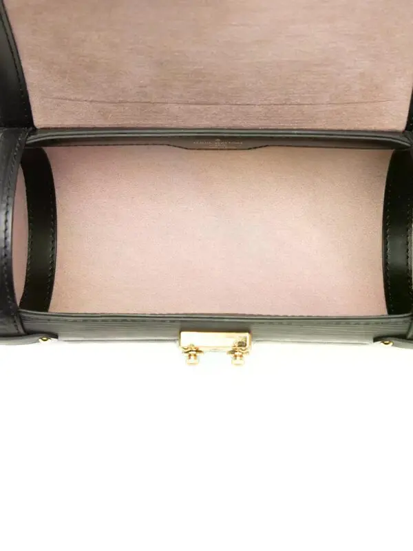 LOUIS VUITTON 1990-2020 Epi Papillon Trunk Satchel - Black