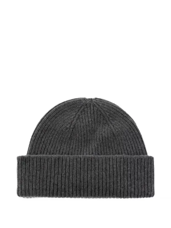 Paul Smith Ribbed-knit Logo-patch Beanie Hat