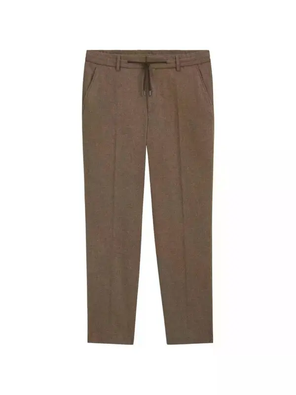 BOSS Drawstring-waist Tapered-leg Trousers