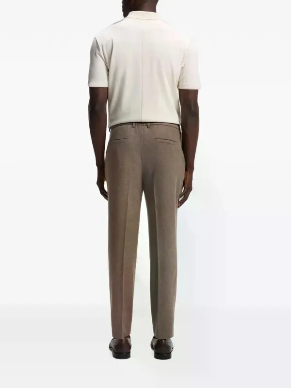 BOSS Drawstring-waist Tapered-leg Trousers