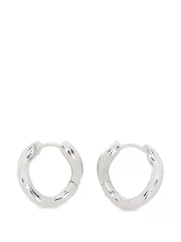Tom Wood River Hoop Earrings - Silver