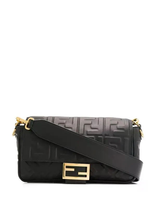 Fendi Baguette Ff Tote - Black