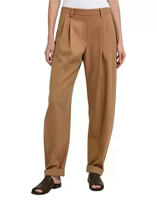 Brunello Cucinelli Pleated Turn-up Trousers