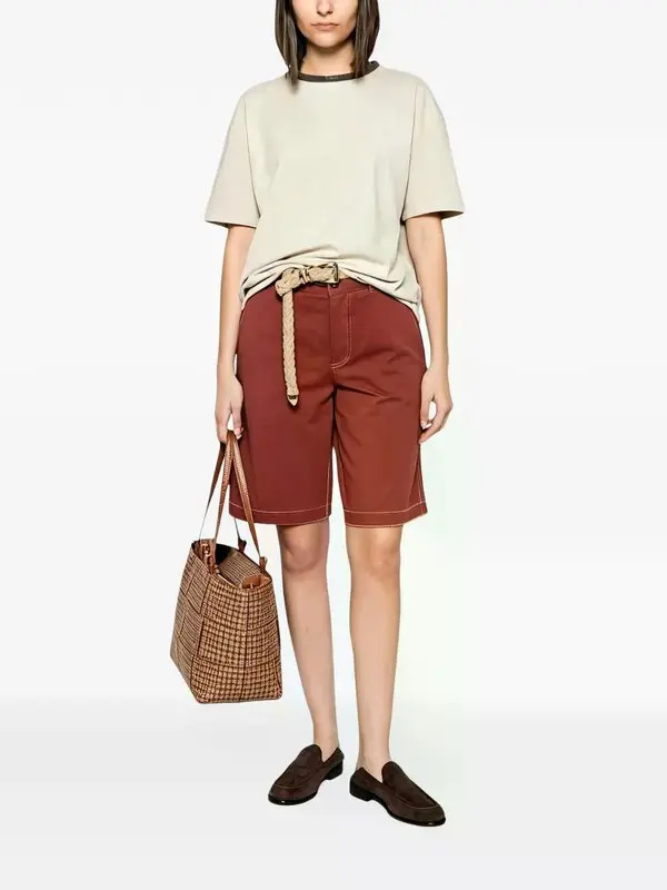 Brunello Cucinelli Contrast-stitch Shorts