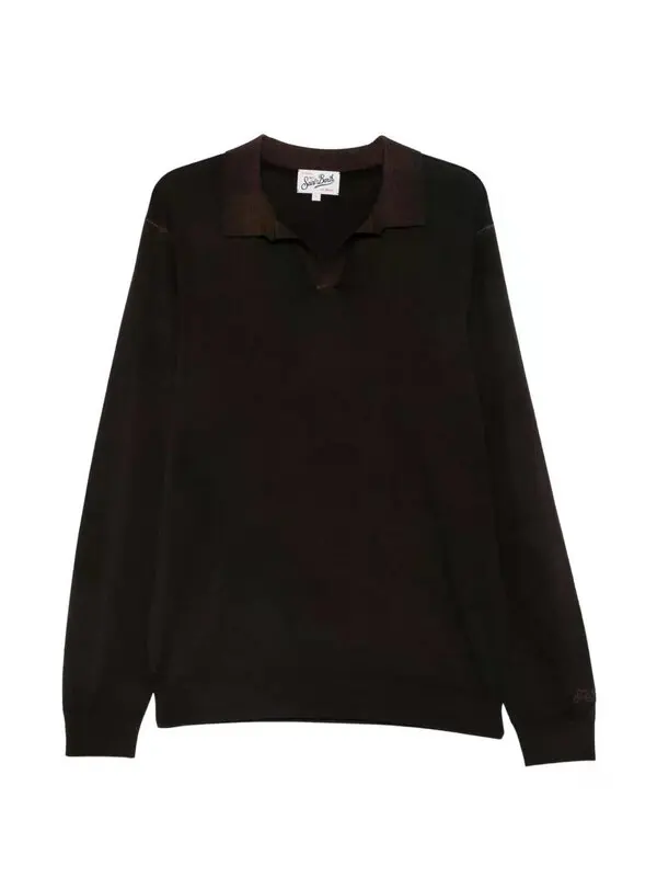 MC2 SAINT BARTH Covent Long-sleeve Polo Sweater