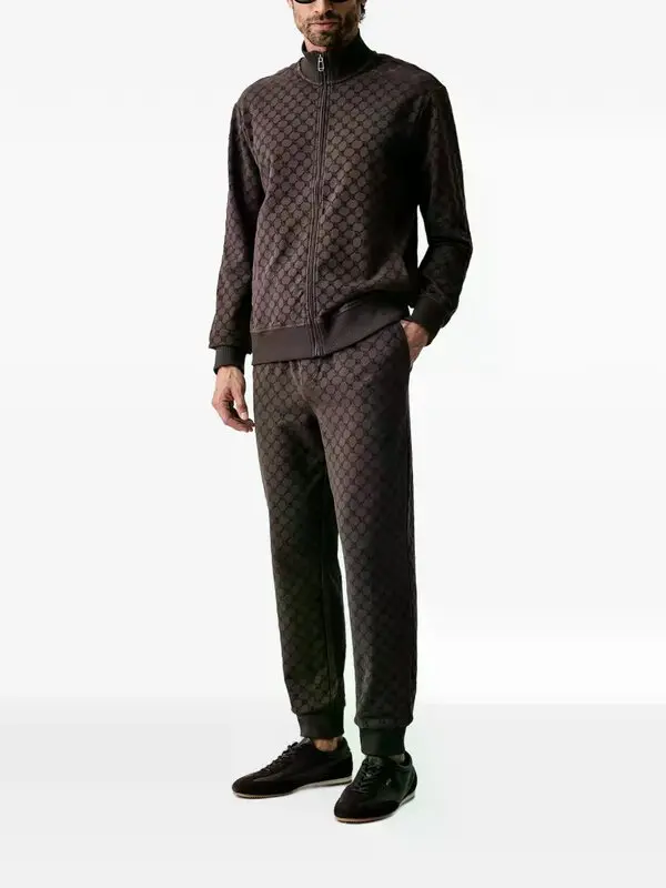 JOOP! Cornflower-pattern Zip-up Sweatershirt