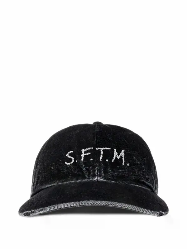 SONG FOR THE MUTE Logo-embroidered Denim Cap