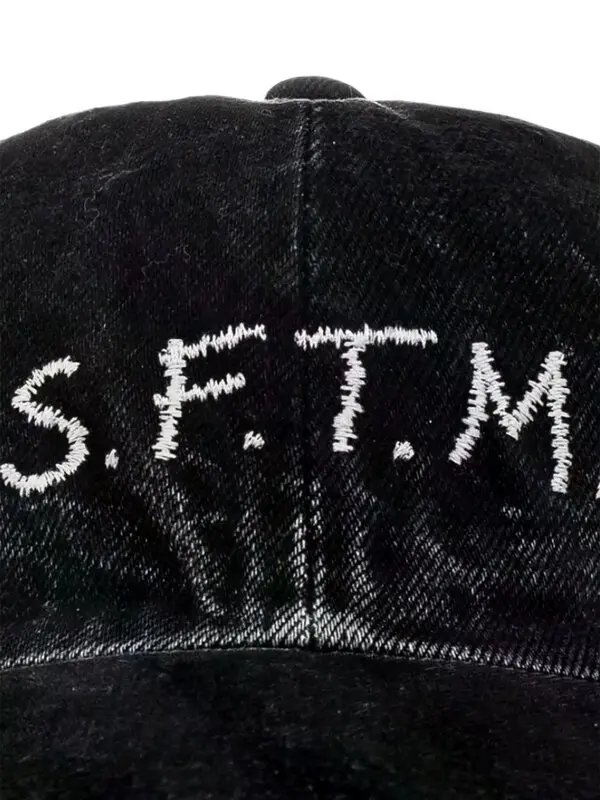 SONG FOR THE MUTE Logo-embroidered Denim Cap