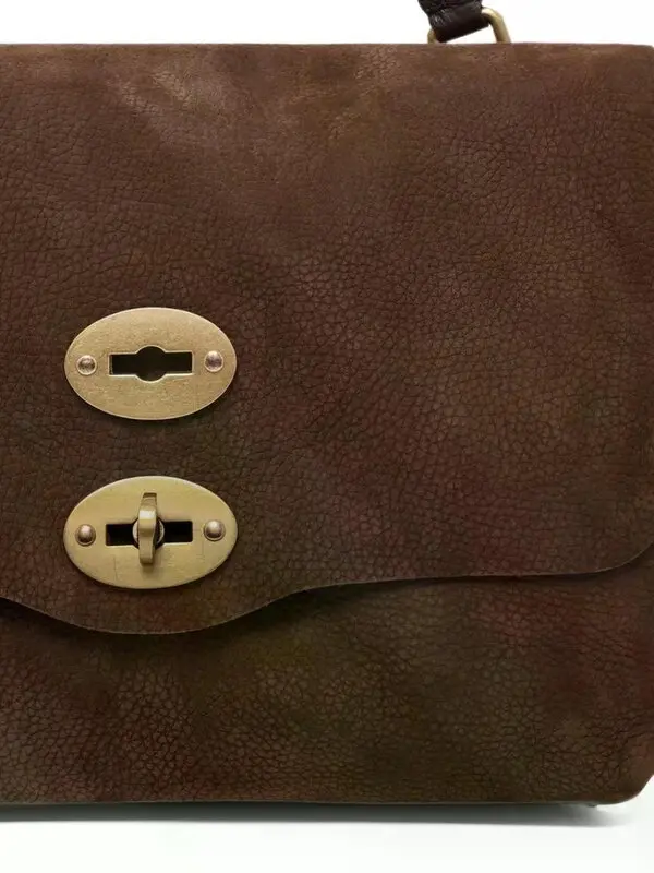 ZANELLATO Postina Stud-embellished Leather Tote Bag - Brown