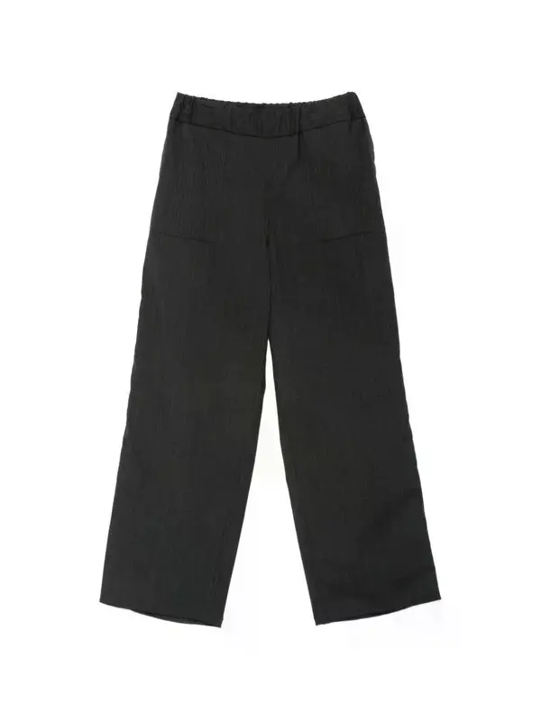 FRANCESCA MARCHISIO Coulisse Pinstriped Wide-leg Trousers