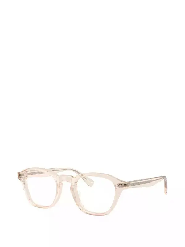 Oliver Spencer Eyles-r Geometric-frame Glasses - Neutrals