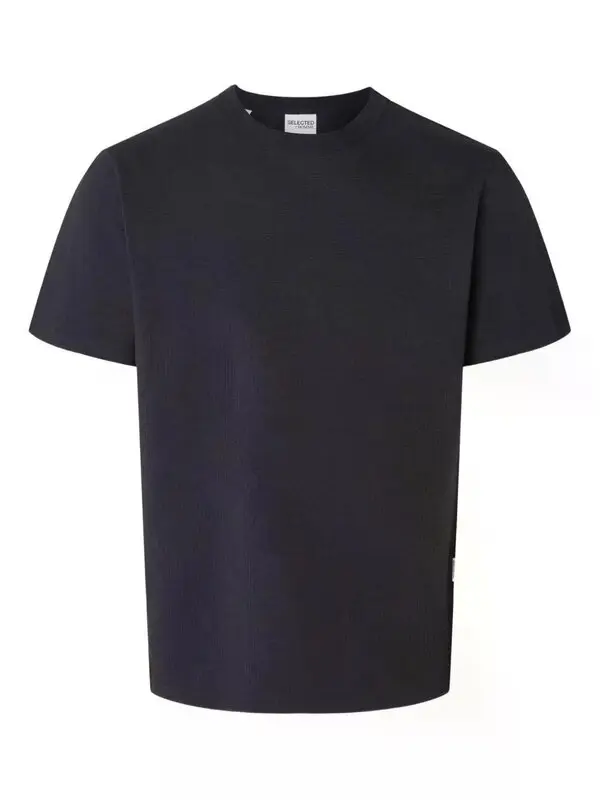 SELECTED Seersucker Crewneck T-shirt