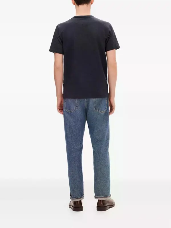 SELECTED Seersucker Crewneck T-shirt