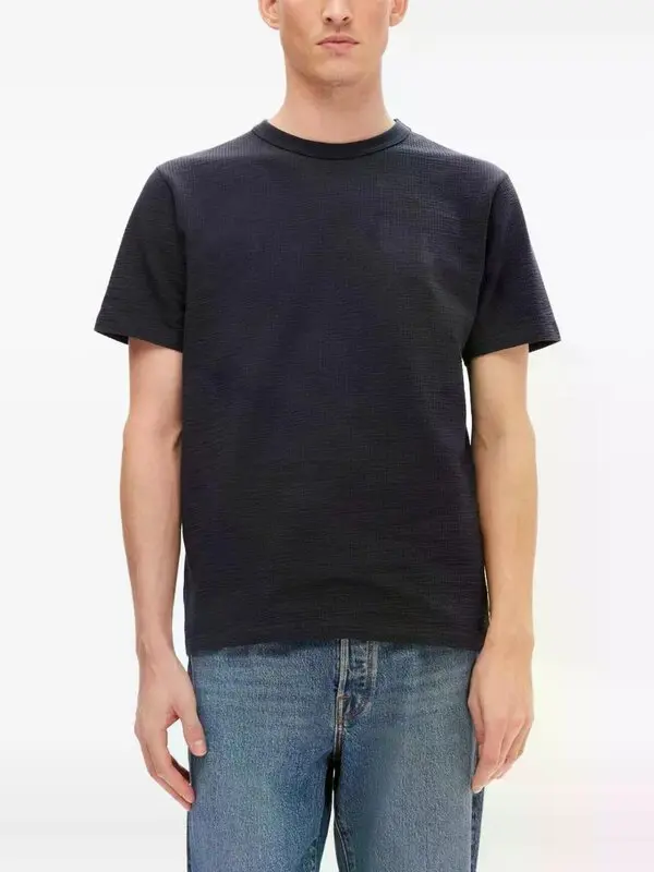 SELECTED Seersucker Crewneck T-shirt