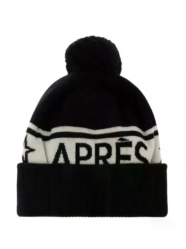 Perfect Moment Logo-intarsia Pompom Beanie Hat