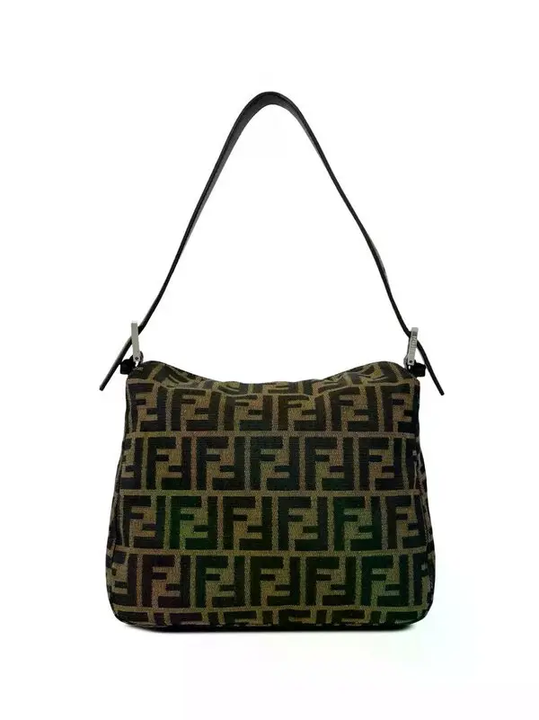 Fendi 1990-2010 Zucca Canvas Shoulder Bag