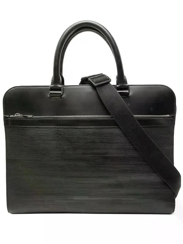 LOUIS VUITTON 2012 Epi Bassano Gm Business Bag - Black