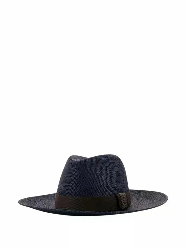 Brunello Cucinelli Grosgrain-trim Fedora Hat