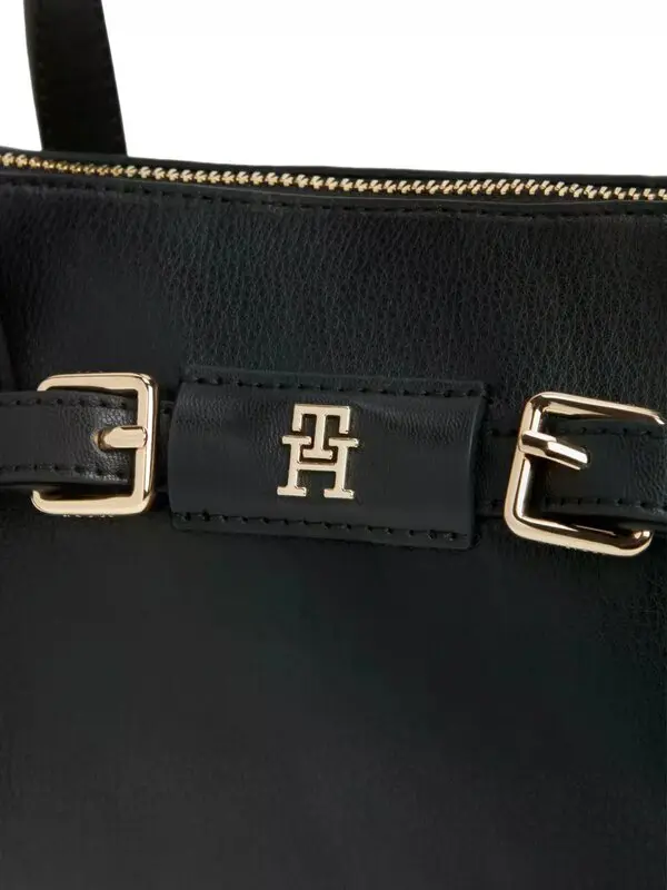 Tommy Hilfiger Buckled Logo-plaque Tote Bag