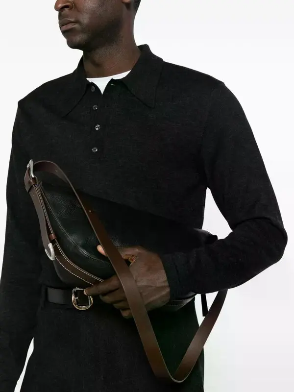Paul Smith Grained Leather Messenger Bag
