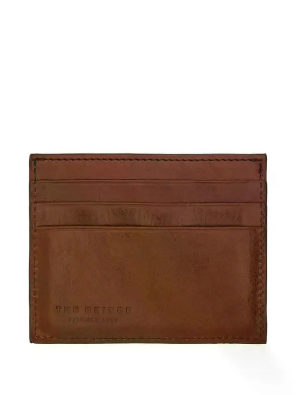 THE BRIDGE Vespucci Logo-debossed Leather Card Holder