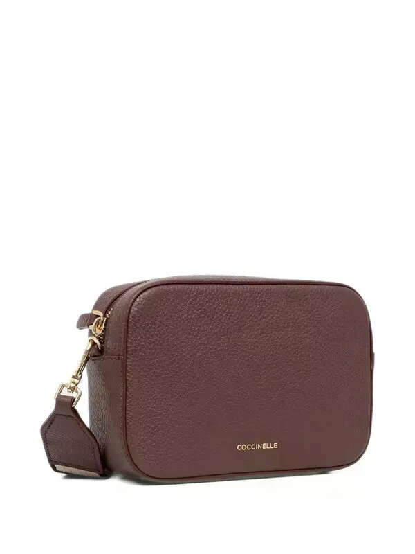 COCCINELLE Grained Leather Shoulder Bag