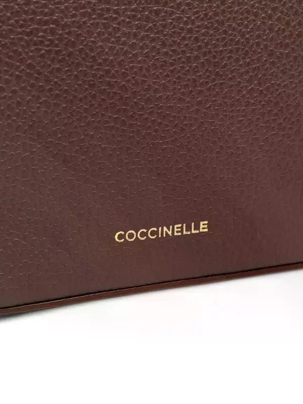 COCCINELLE Grained Leather Shoulder Bag