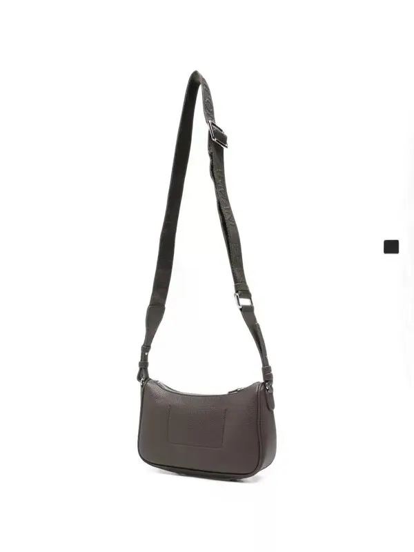Emporio Armani Grained-effect Cross Body Bag - Grey