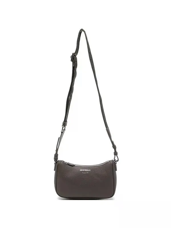 Emporio Armani Grained-effect Cross Body Bag - Grey