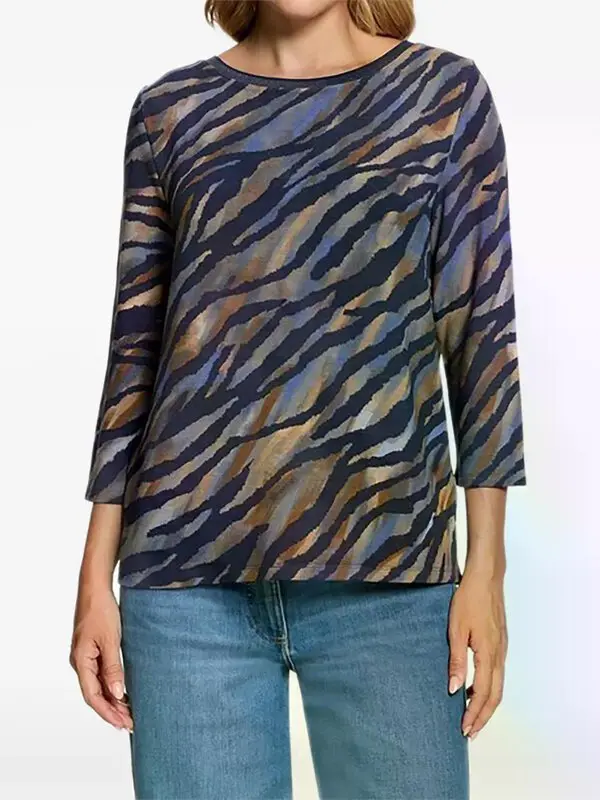 BETTY BARCLAY Tiger-print Sweater