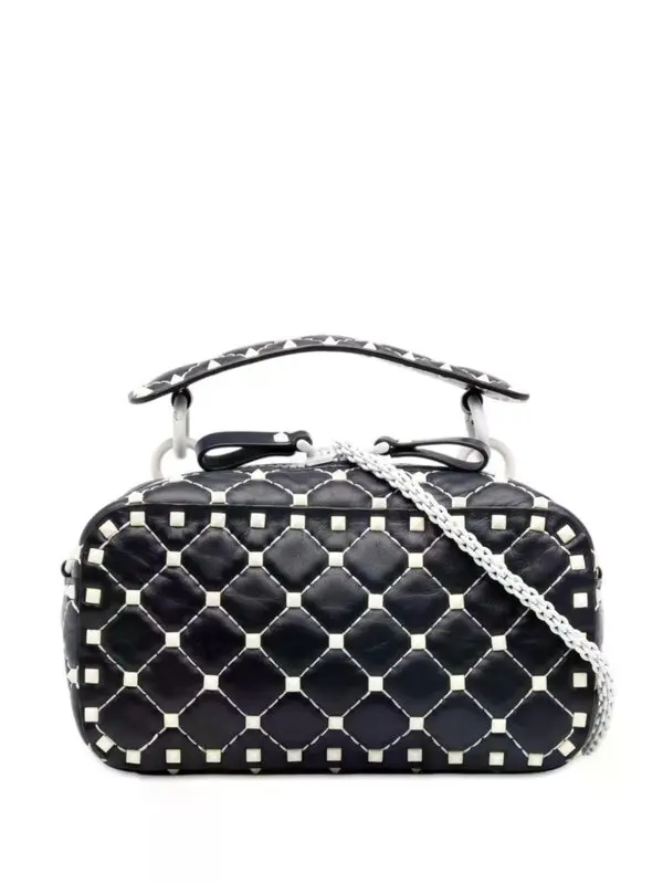 Valentino Garavani 2000-2017 Lambskin Free Rockstud Spike Camera Bag Satchel