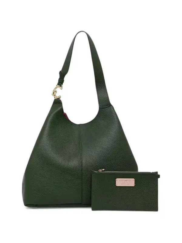 COCCINELLE Large C-easy Grained Leather Shoulder Bag