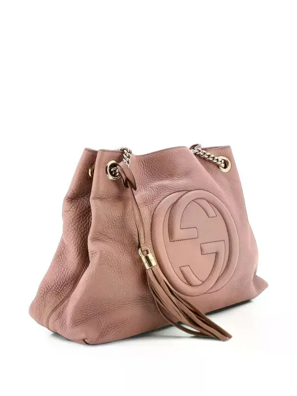 Gucci Soho Chain Strap Leather Medium Shoulder Bag - Neutrals