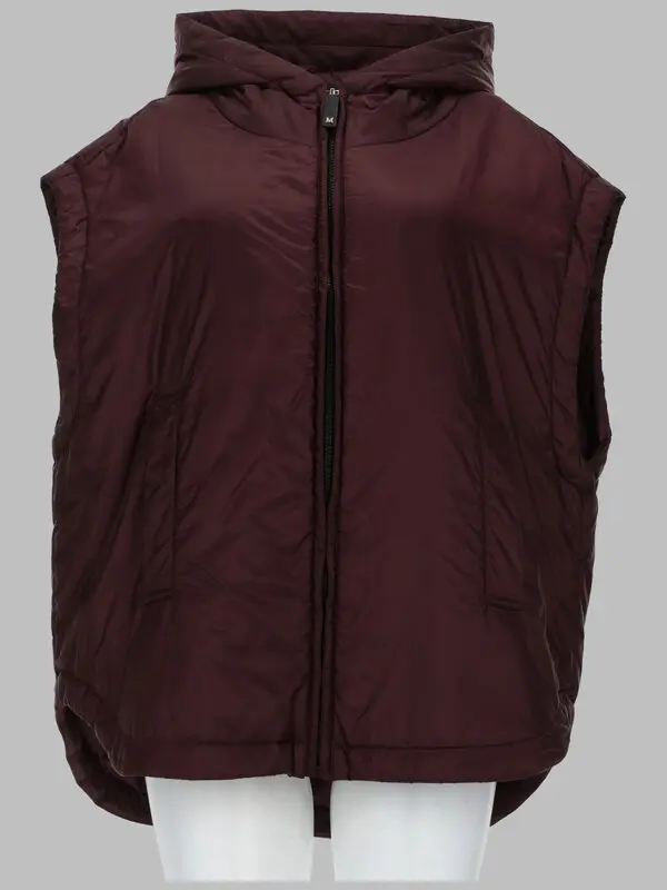 Max Mara Gilet Imbottito Con Cappuccio