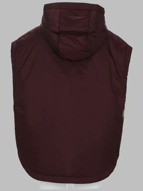Max Mara Gilet Imbottito Con Cappuccio