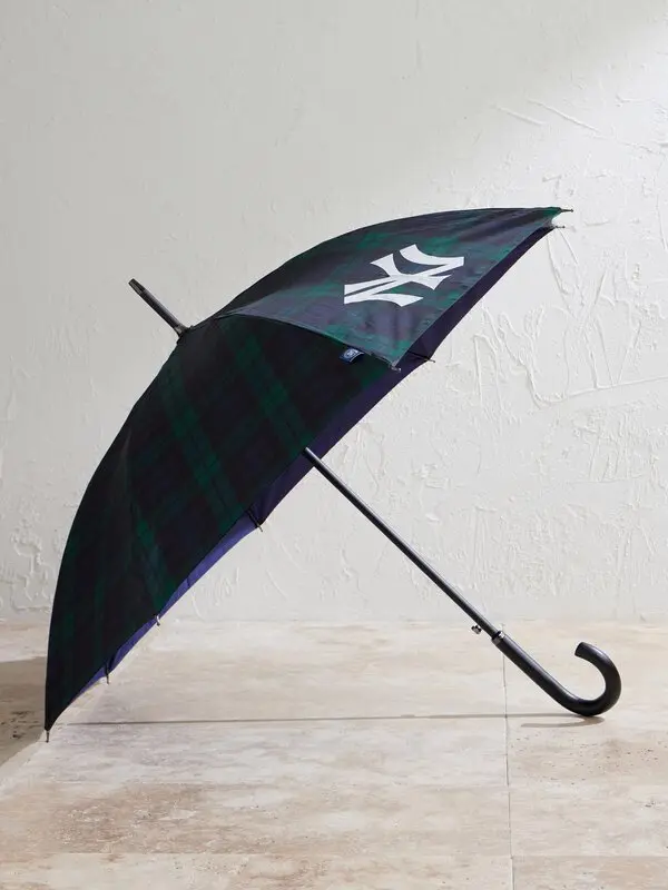 Ralph Lauren Mlb Logo-appliquéd Checked Shell Umbrella