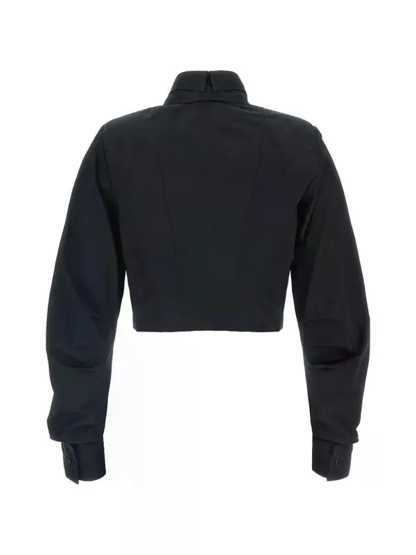 Elisabetta Franchi Cotton Poplin Shirt With Logo Details
