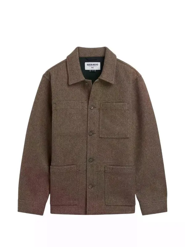 SEBAGO Herringbone-pattern Wool Jacket