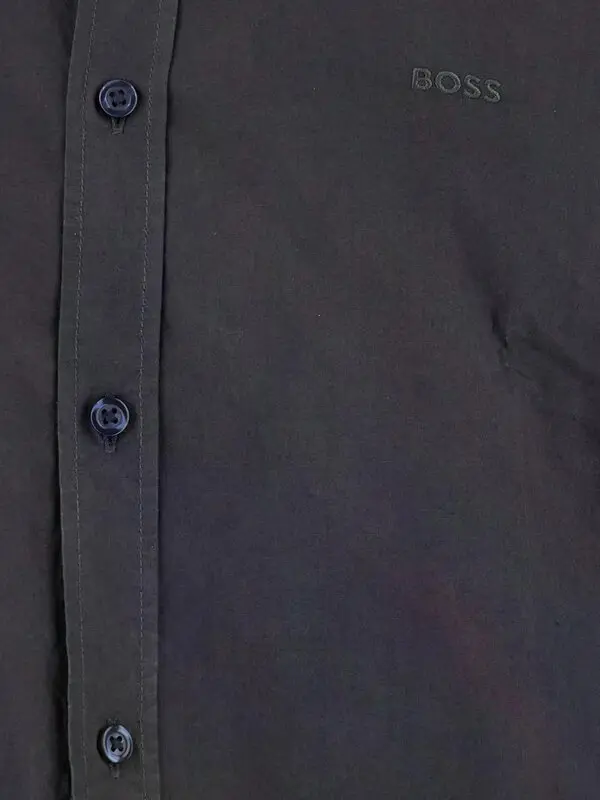 Hugo Regular-fit Shirt In Cotton Poplin With Embroidered Logo