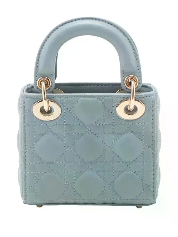 Dior 2015-2026 Mini Lambskin Cannage Lady Satchel