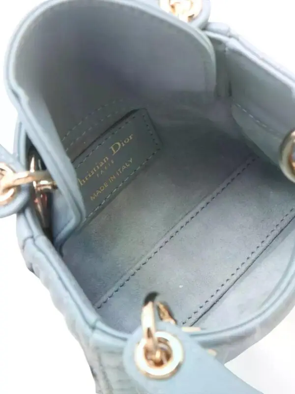 Dior 2015-2026 Mini Lambskin Cannage Lady Satchel